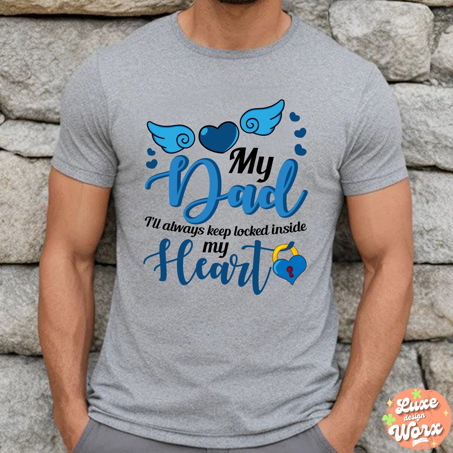 Rest in Peace Dad Svg in Loving Memory of Dad in Heaven Svg Angel in ...