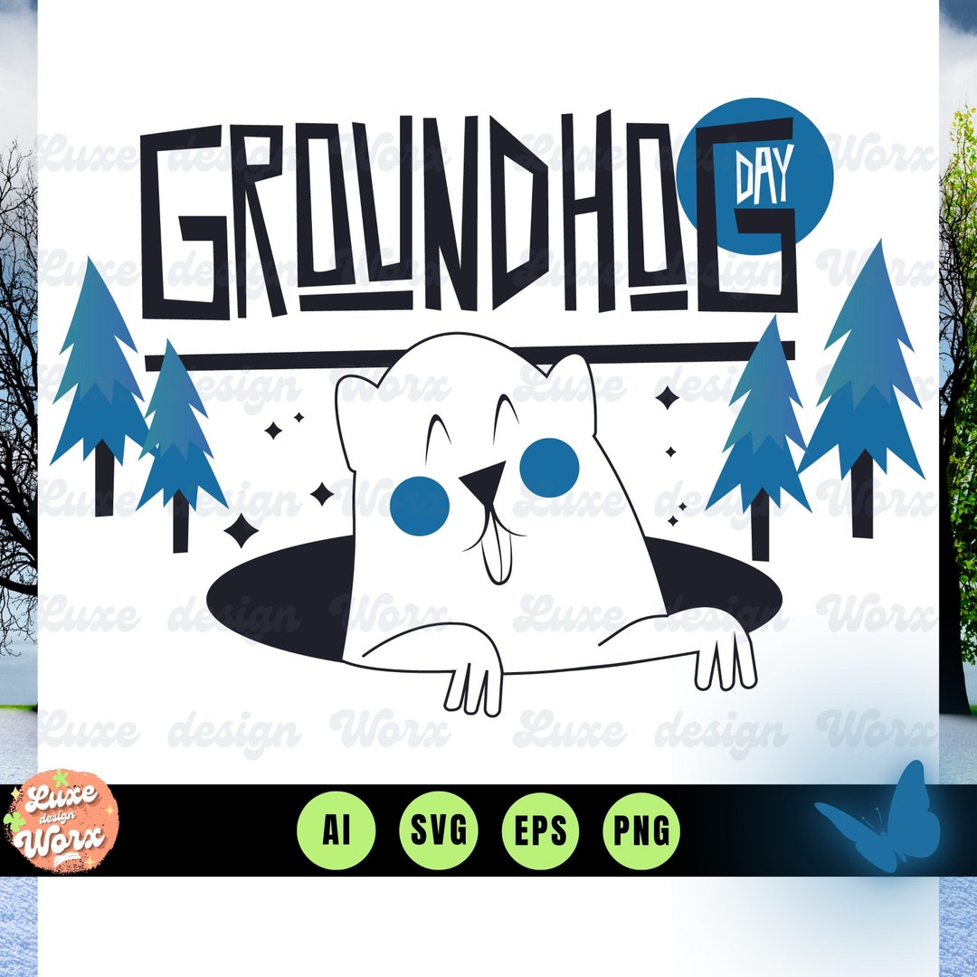 Happy Groundhog Day Svg | Punxsutawney Phil Svg | Prairie Dog Svg ...