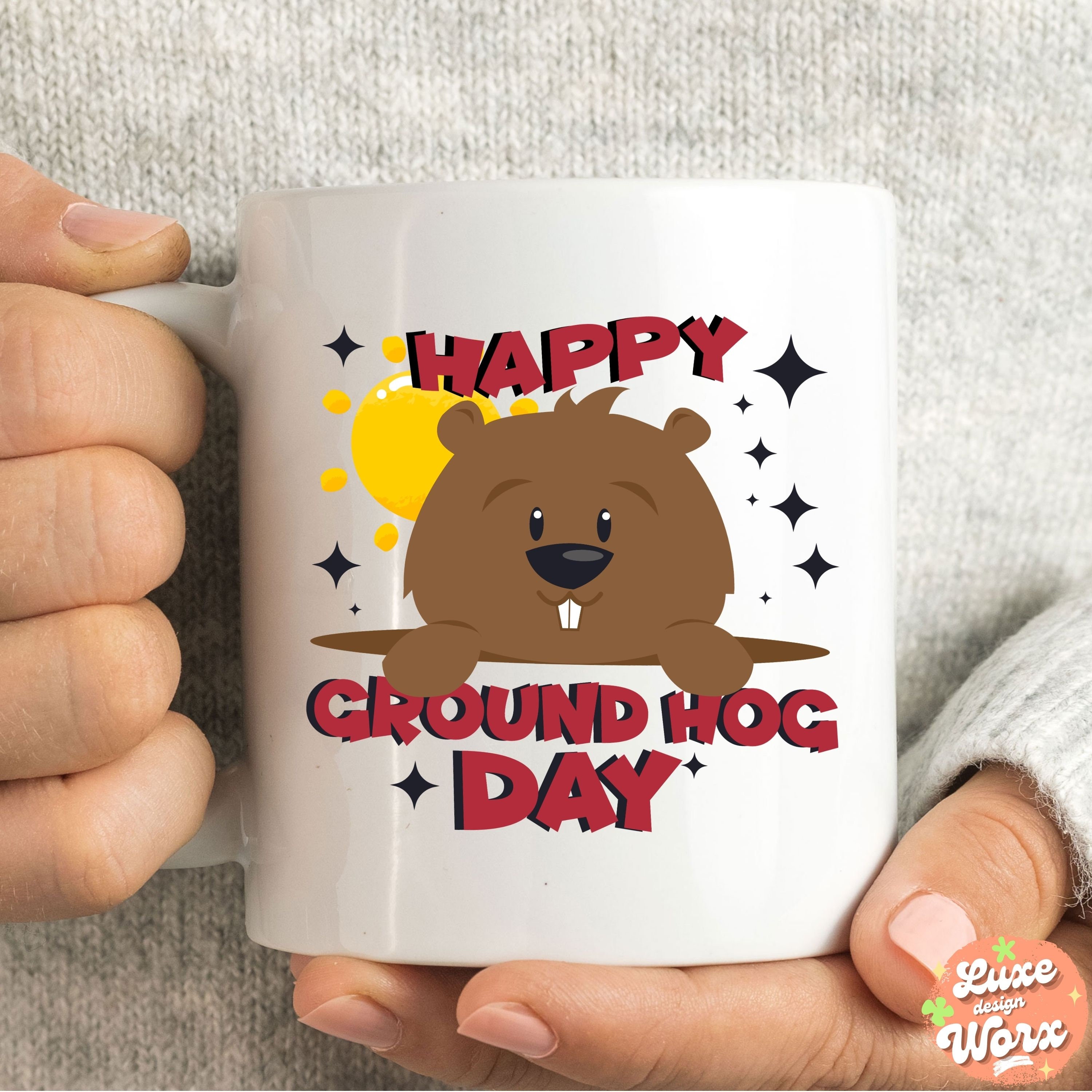 Happy Groundhog Day Svg Punxsutawney Phil Svg Prairie Dog Svg Marmot ...