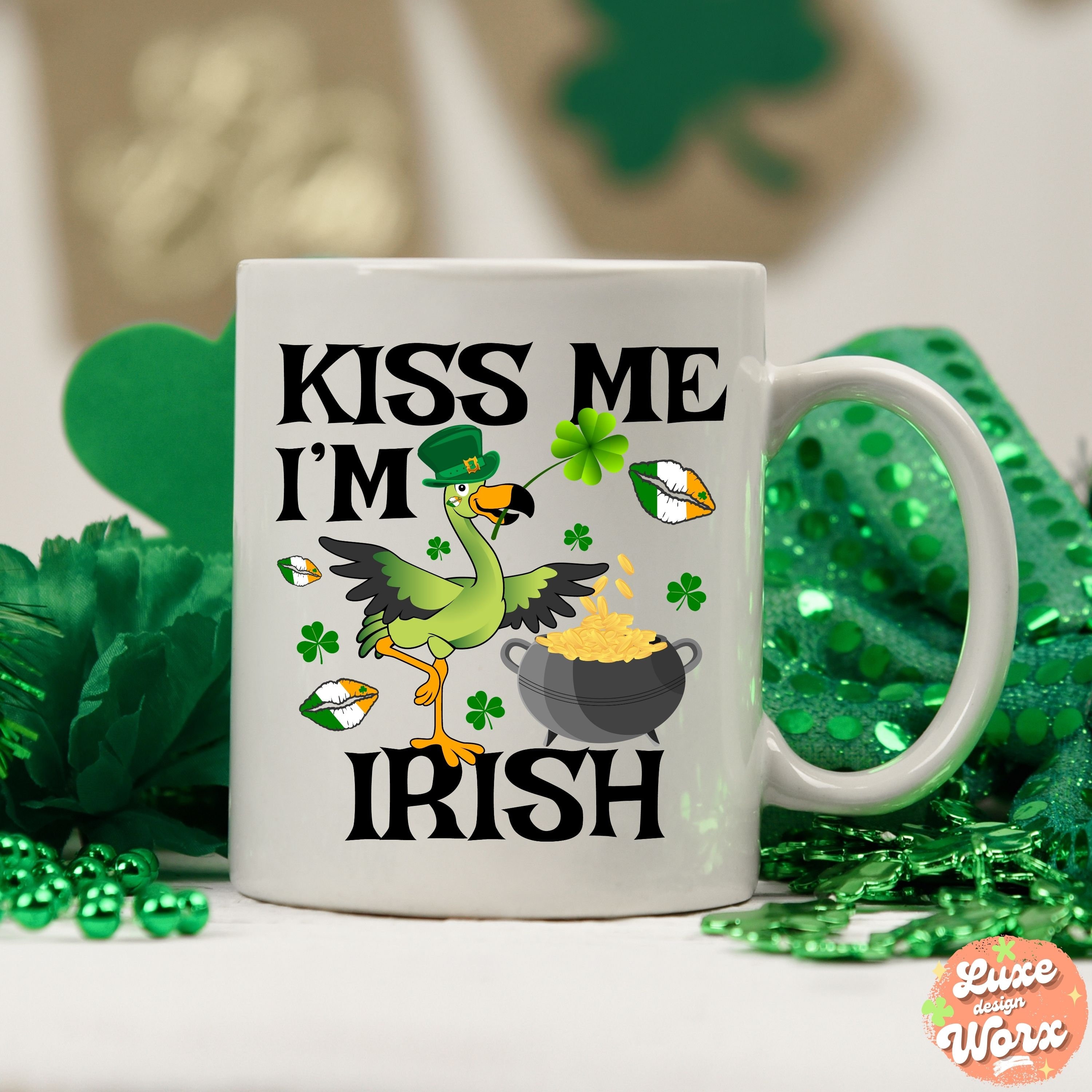 Saint Patricks Day Svg Flamingo Png Cute Irish Flamingo Vector St Pats ...