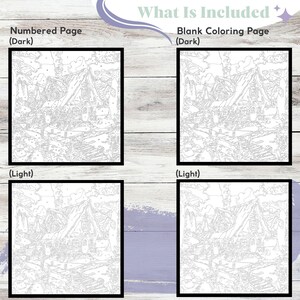 Paint by Numbers Wooden Log Cabin Digital | Nature Scene Color by ...