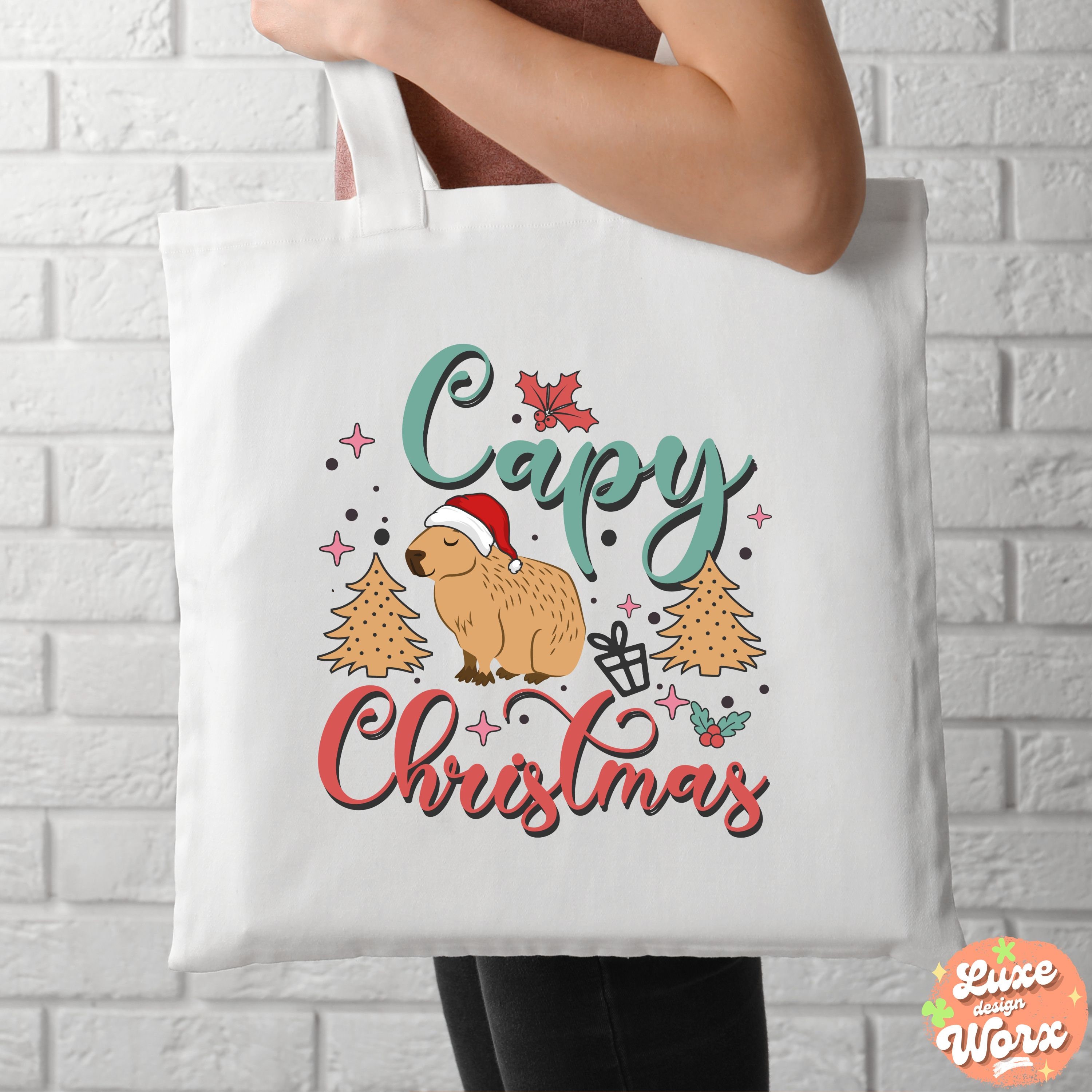 Capybara Christmas Svg Christmas Vibes Svg Holiday Sublimation Family ...