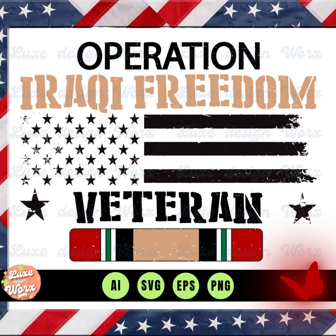 Iraqi Freedom Veteran Svg | US Veteran SVG | Army Veteran Svg Png ...