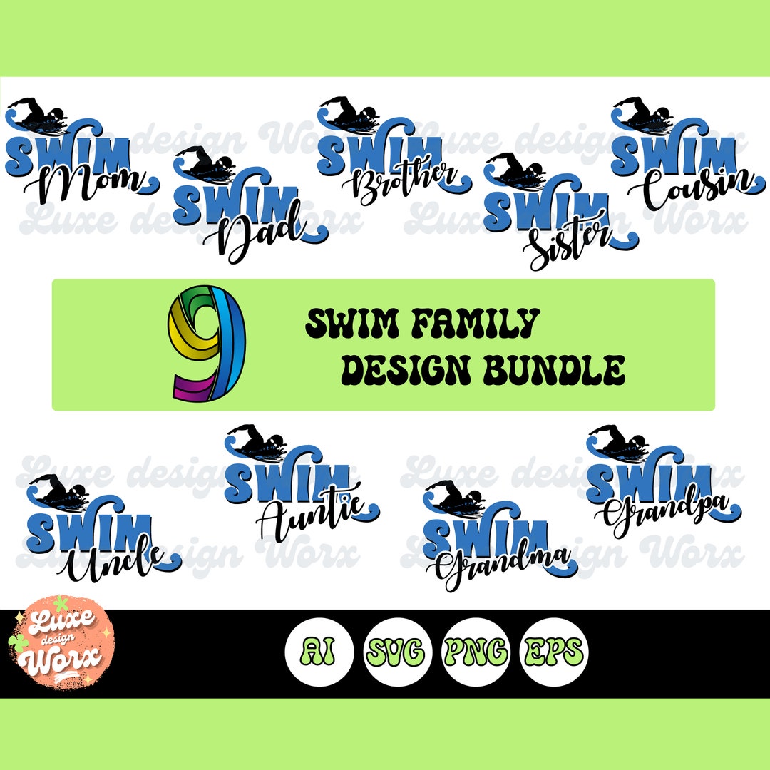 Swim Svg Bundle Swimming Svg Bundle Swimmer Svg Swim - Etsy