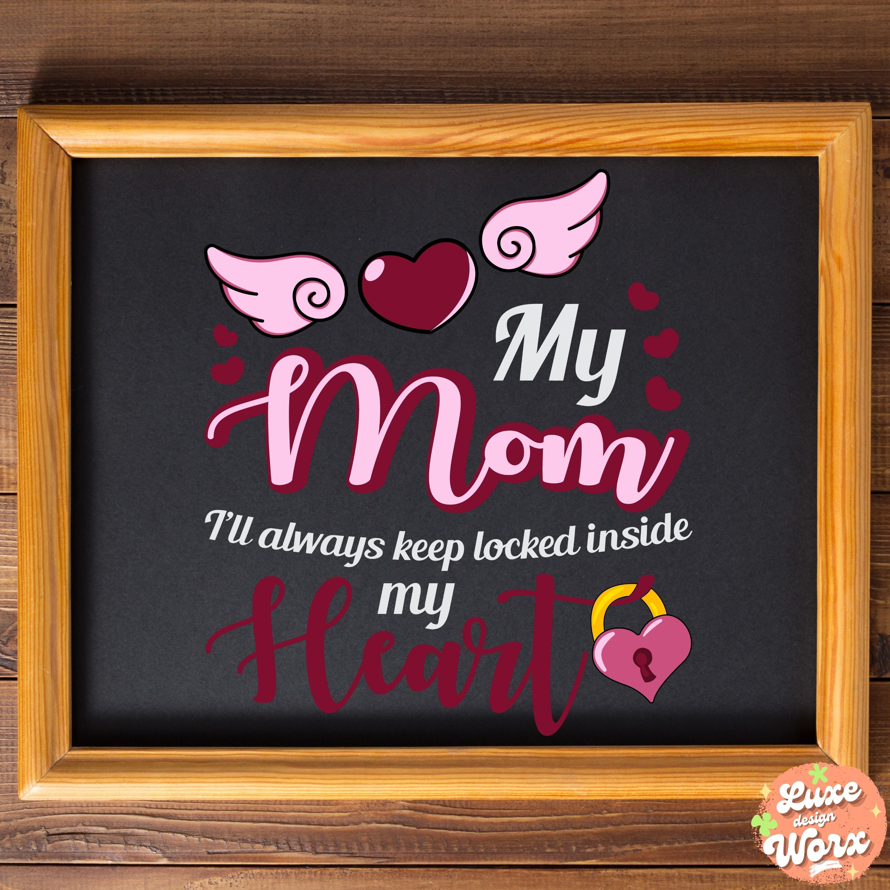 Rest in Peace Mom Svg in Loving Memory of Mom in Heaven Svg Angel in ...