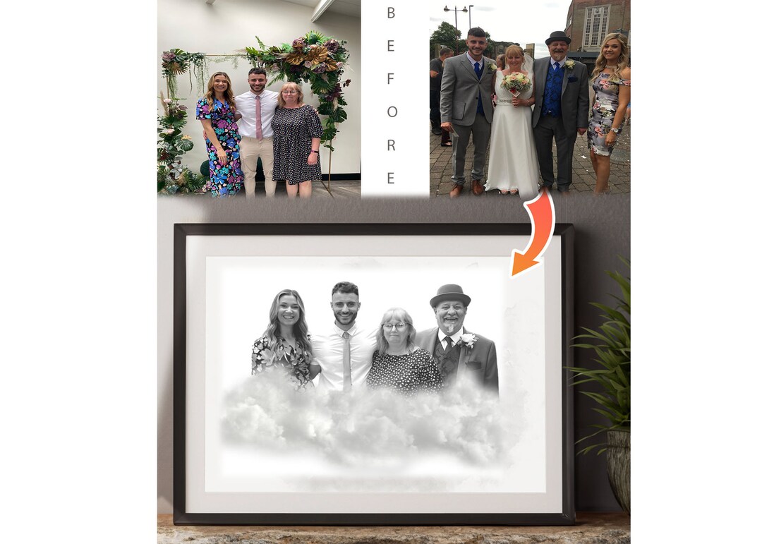 Merge Family Photos, Add Person to Photo, Custom Memorial Gift ...
