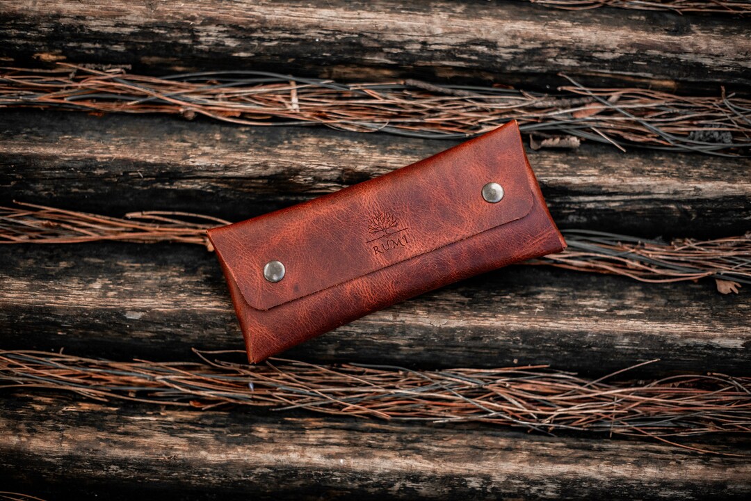 Personalized Handcrafted Top Grain Leather Pen Holder, Pen Pouch, High ...