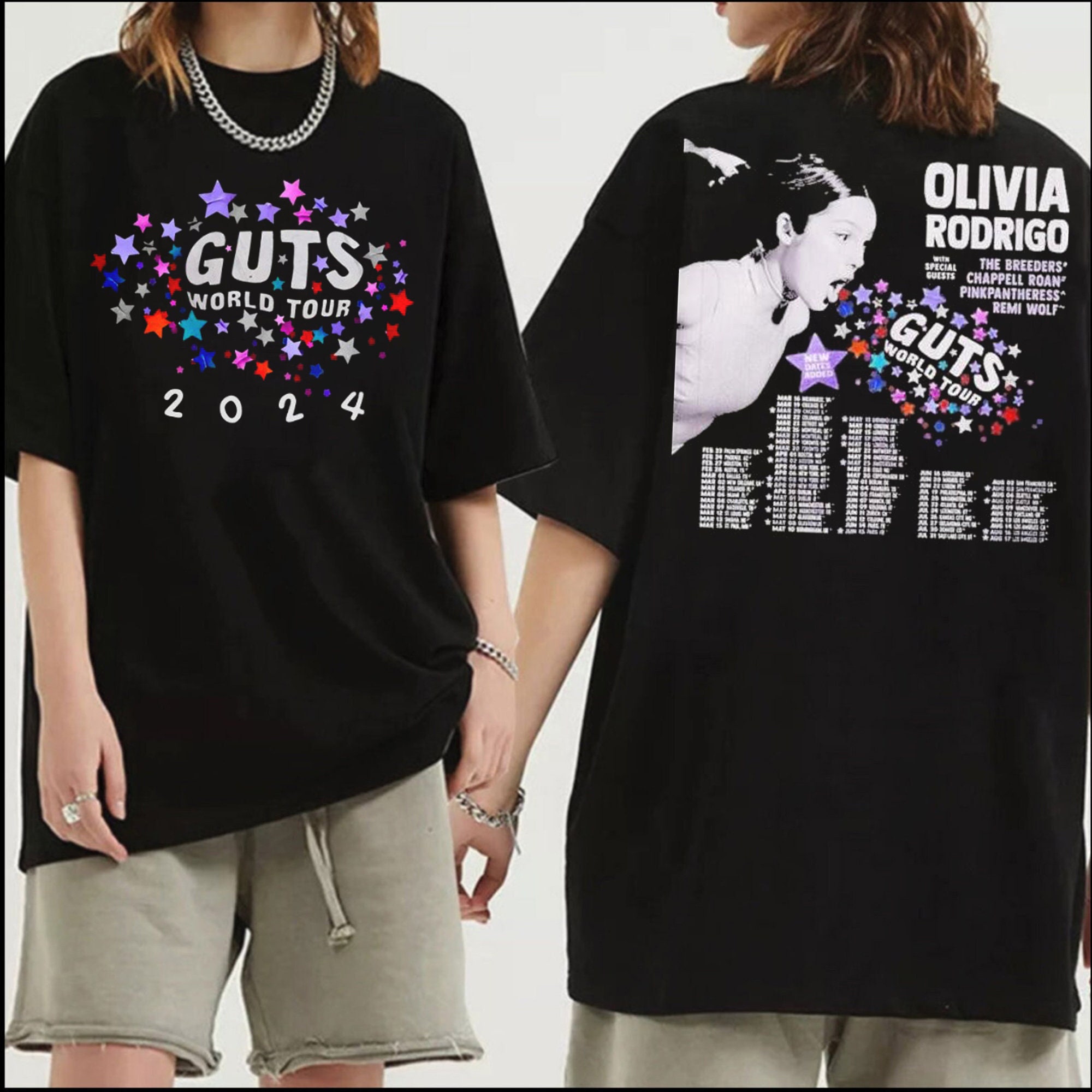 Maglietta Olivia Rodrigo Guts, Merch Olivia Rodrigo Guts, Guts Tour ...