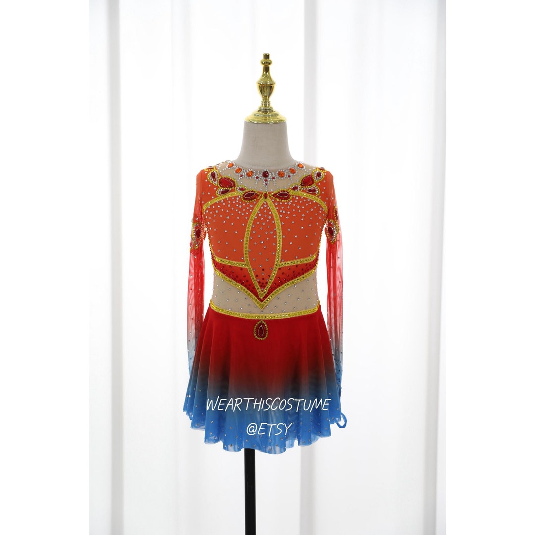 Custom Figure Skating Dress: Competition Ice Dance Costume - Etsy