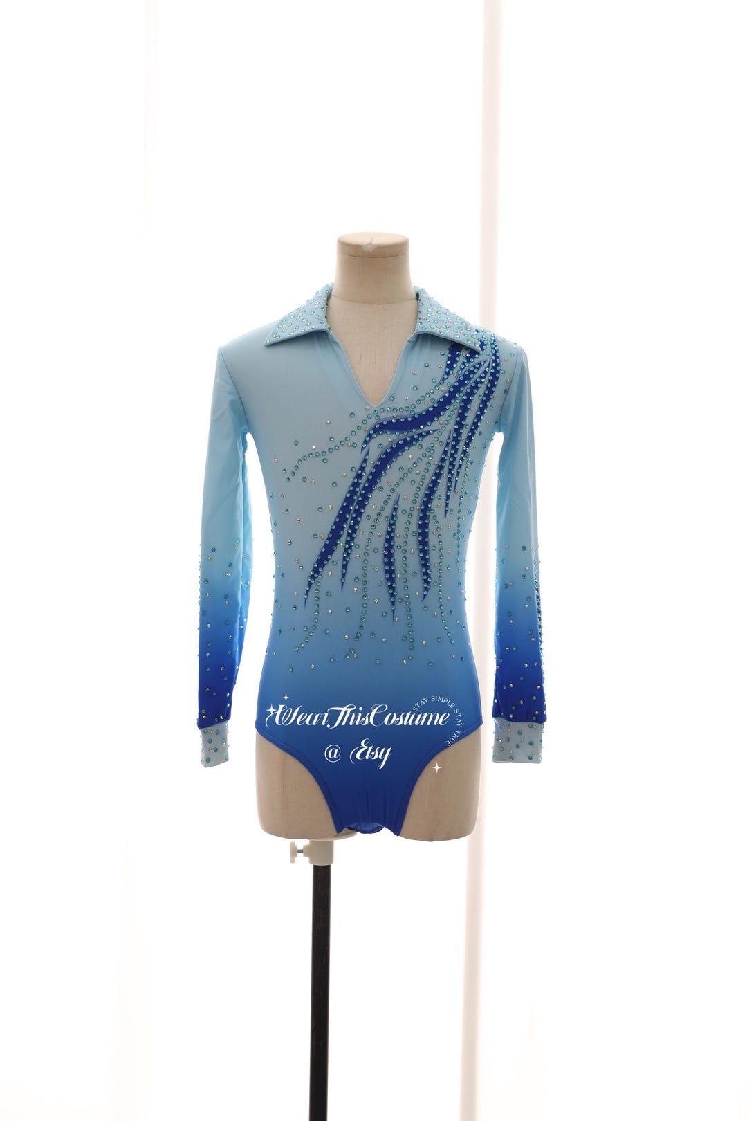 Mens Boys Customized Costume/ Figure Skating/ Ice Dance/ Leotard ...