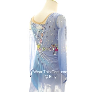 BLUE Customized Dress/ Costume/ Figure Skating/ Ice Dance/ Ice Skate ...