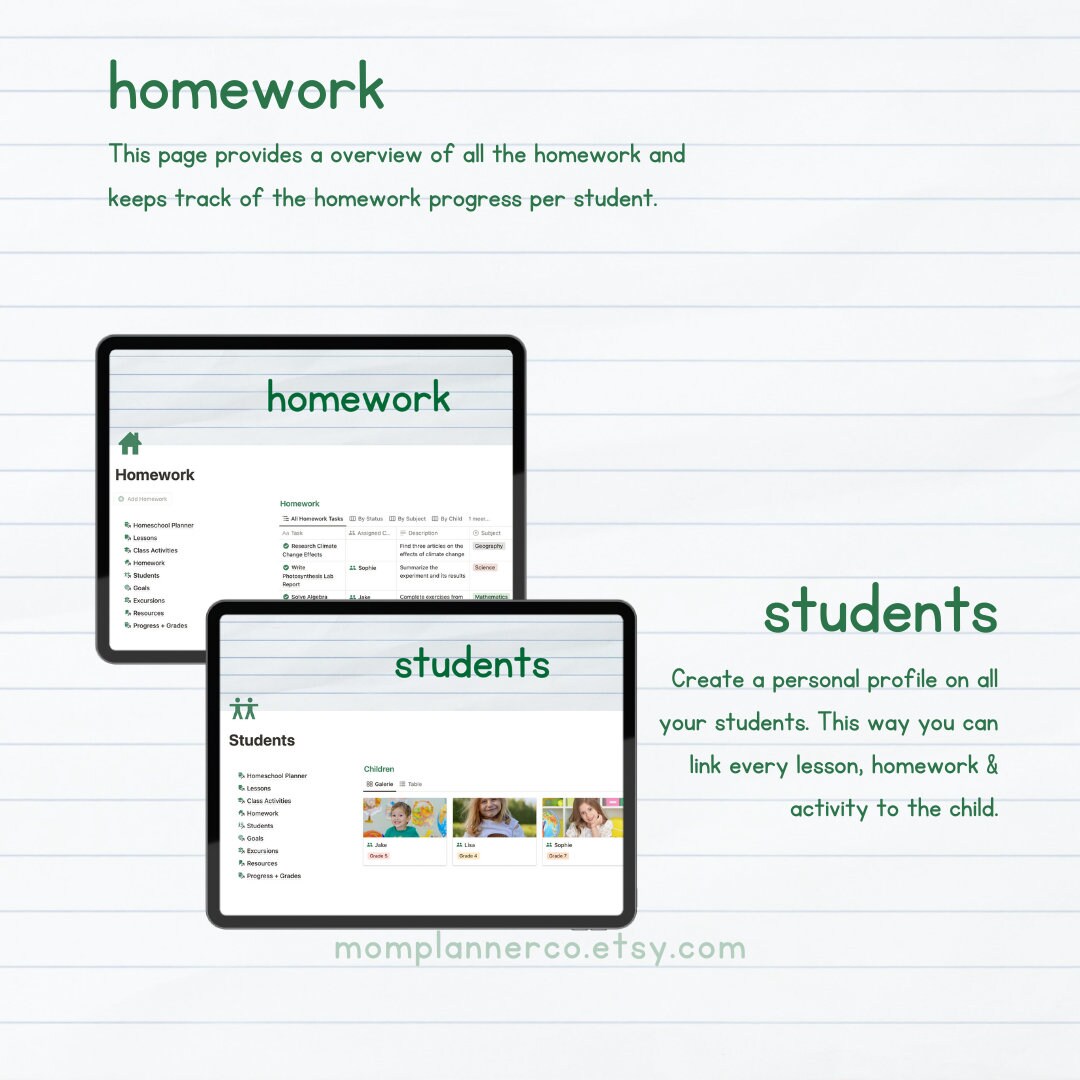 Notion Ultimate Homeschool Planner Template | ALL IN ONE Notion ...
