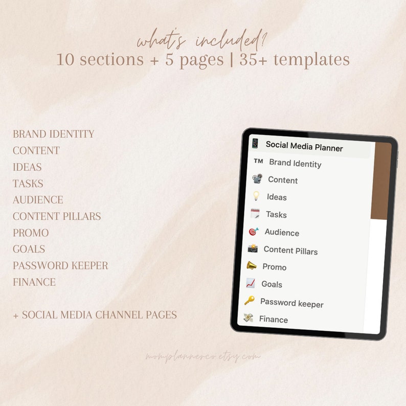 Notion Template Social Media Planner | Ultimate Content Planner ...