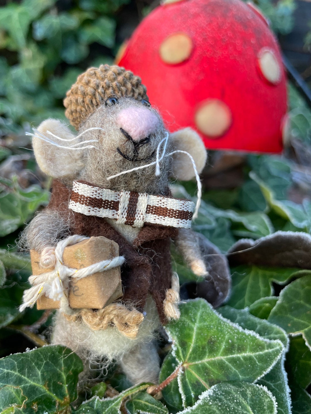 Needle Felt Miniature Mouse Stanley - Etsy