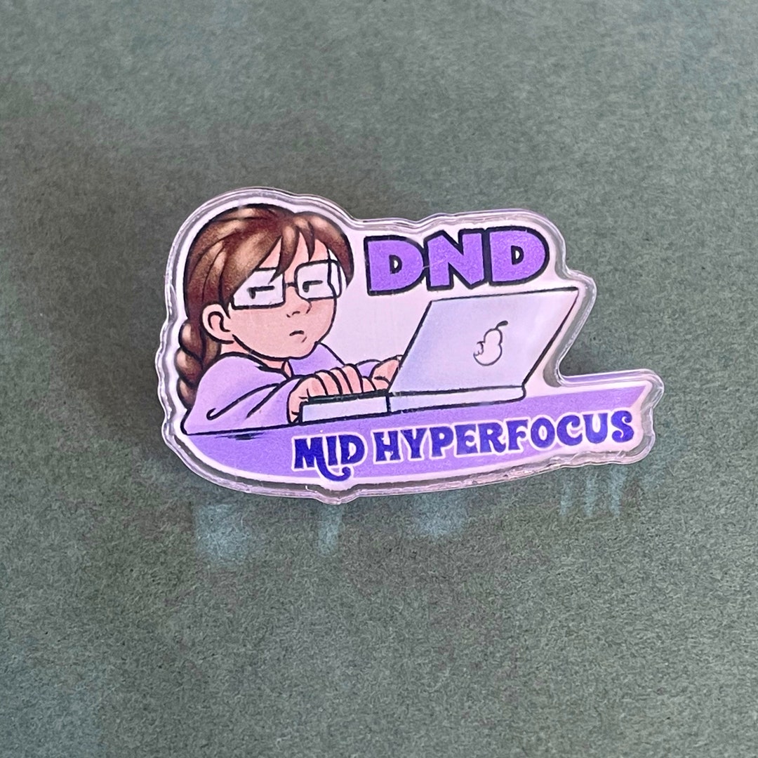 NEUROSPICY PIN (DND Mid Hyperfocus) - Neurodivergent - Adhd - Autism ...