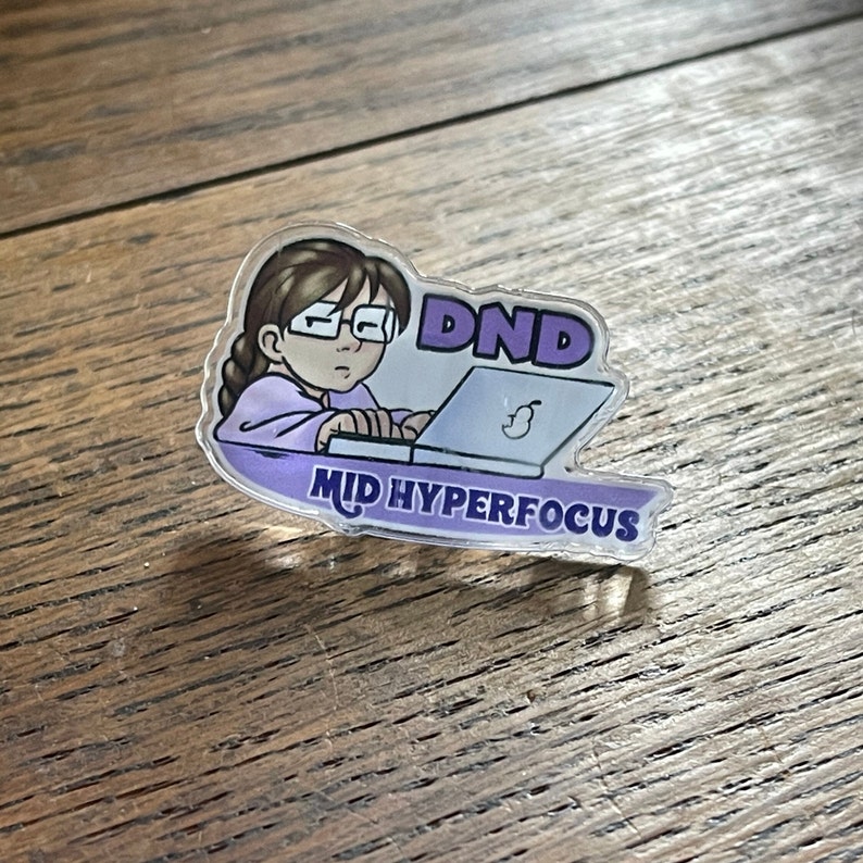 NEUROSPICY PIN (DND Mid Hyperfocus) - Neurodivergent - Adhd - Autism ...