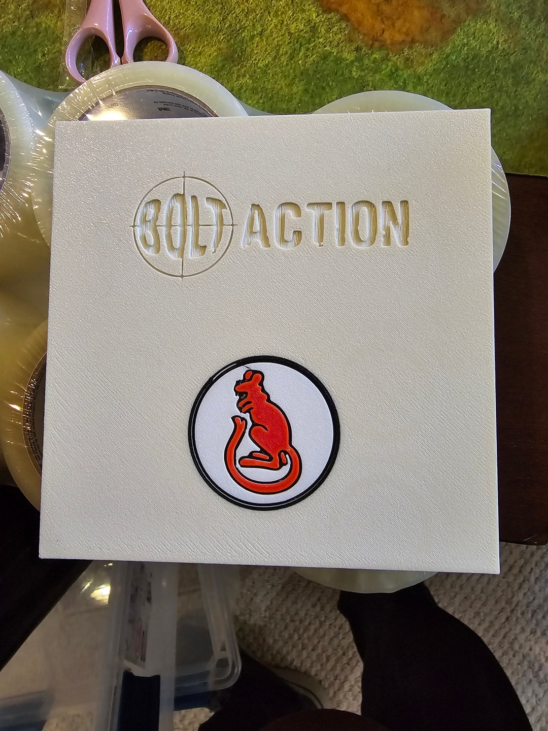 Bolt Action Tokens & Template Plus Storage Box British Desert Rats 7th ...