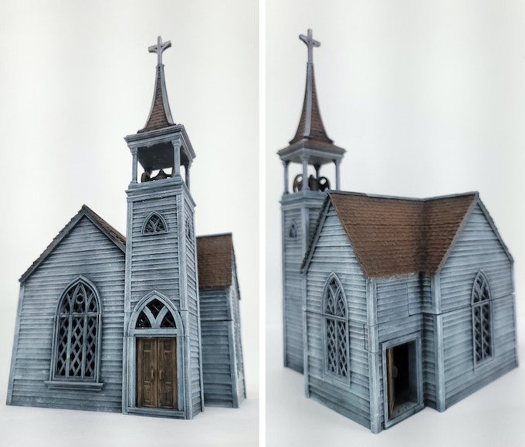 Wild West Church 32mm Scale - Etsy