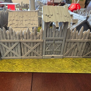 Complete Wooden Palisade Fort With Interior Buildings - Etsy