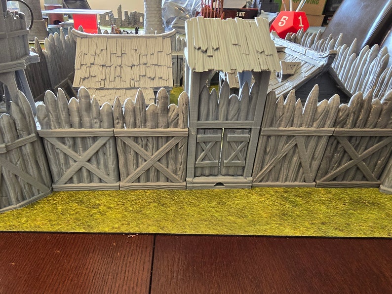 Complete Wooden Palisade Fort With Interior Buildings - Etsy