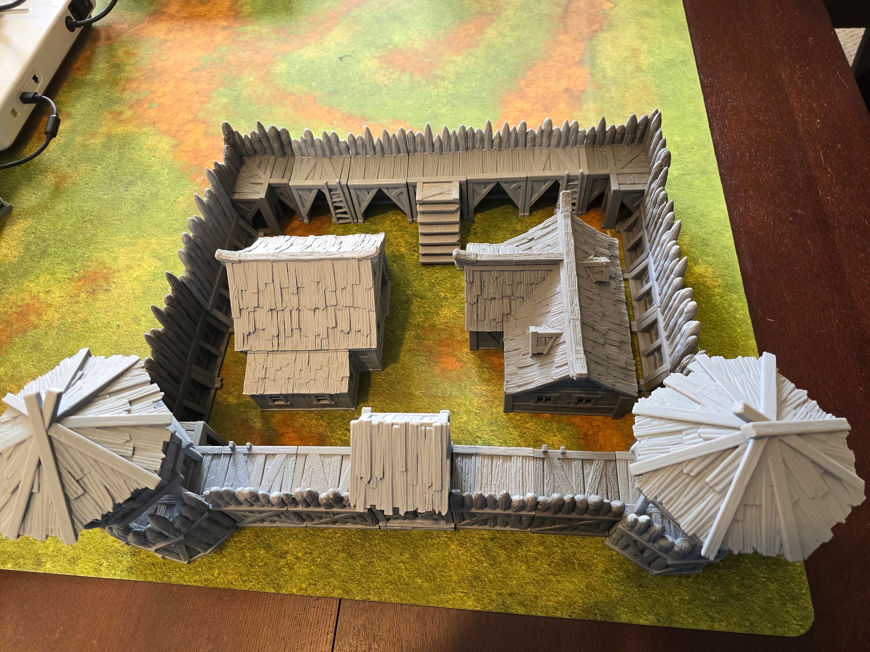 Complete Wooden Palisade Fort With Interior Buildings - Etsy