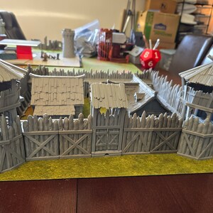 Complete Wooden Palisade Fort With Interior Buildings - Etsy