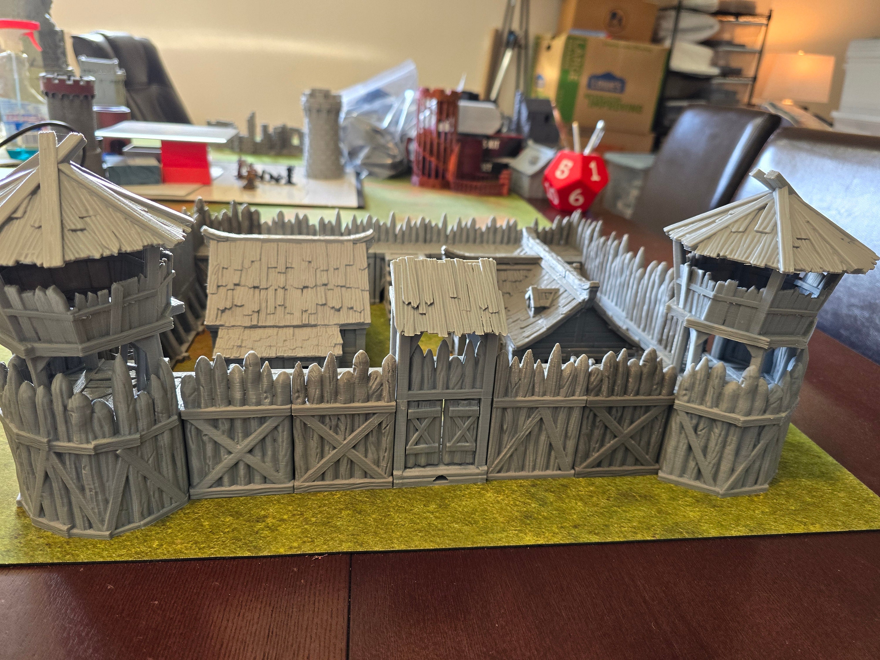 Complete Wooden Palisade Fort With Interior Buildings - Etsy