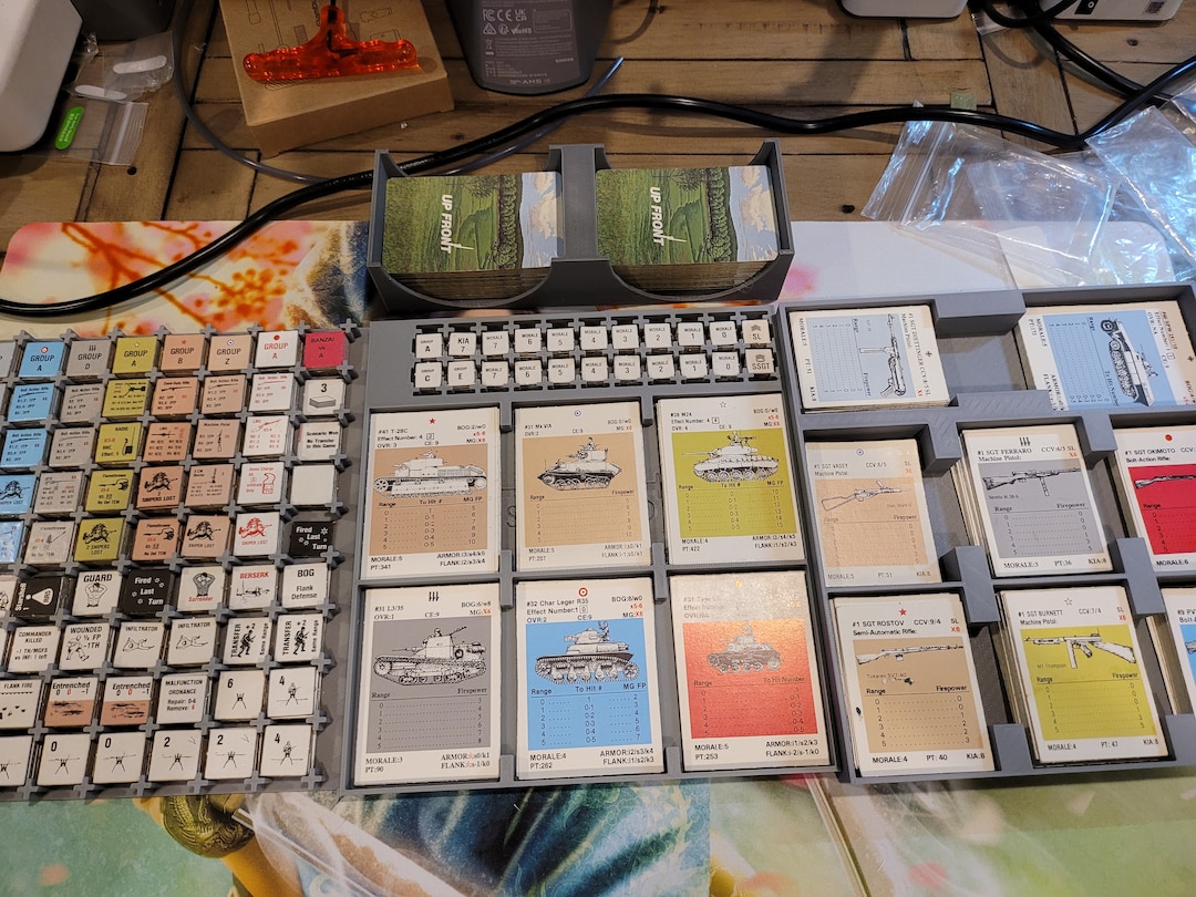 Up Front Game Insert - Store up Front, Banzai, Desert War in the ...