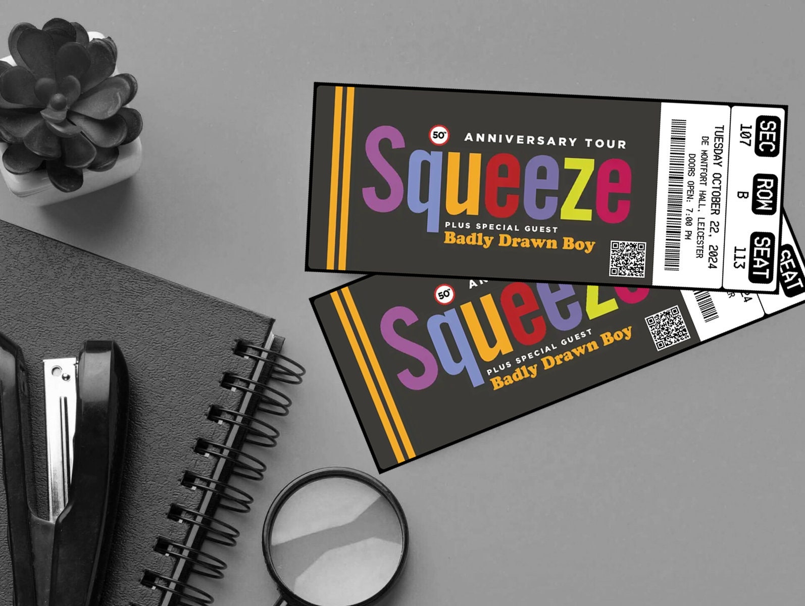 Printable Squeeze Ticket 50th Anniversary Tour 2024 Show - Etsy