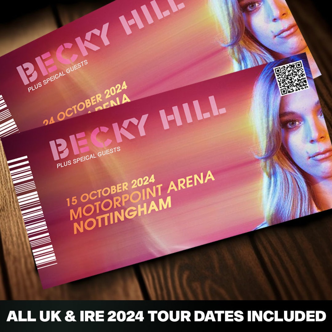 Druckbare Becky Hill Konzert Ticket 2024 Tour Alle UK & - Etsy.de