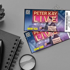 Printable Peter Kay Ticket 2024 2025 Tour Live Comedy Show Surprise ...