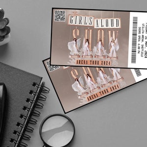 Girls Aloud 2024 Tour Ticket Concert Show Pass Surprise Gift Reveal ...