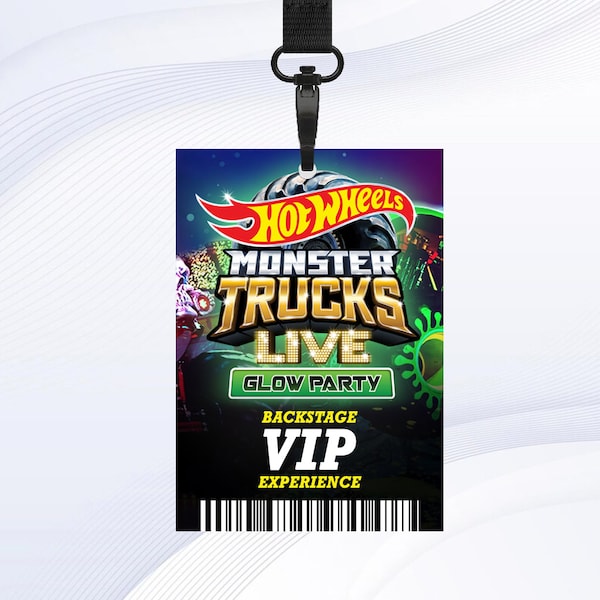 Hot Wheels Monster Truck Glow Party - Etsy