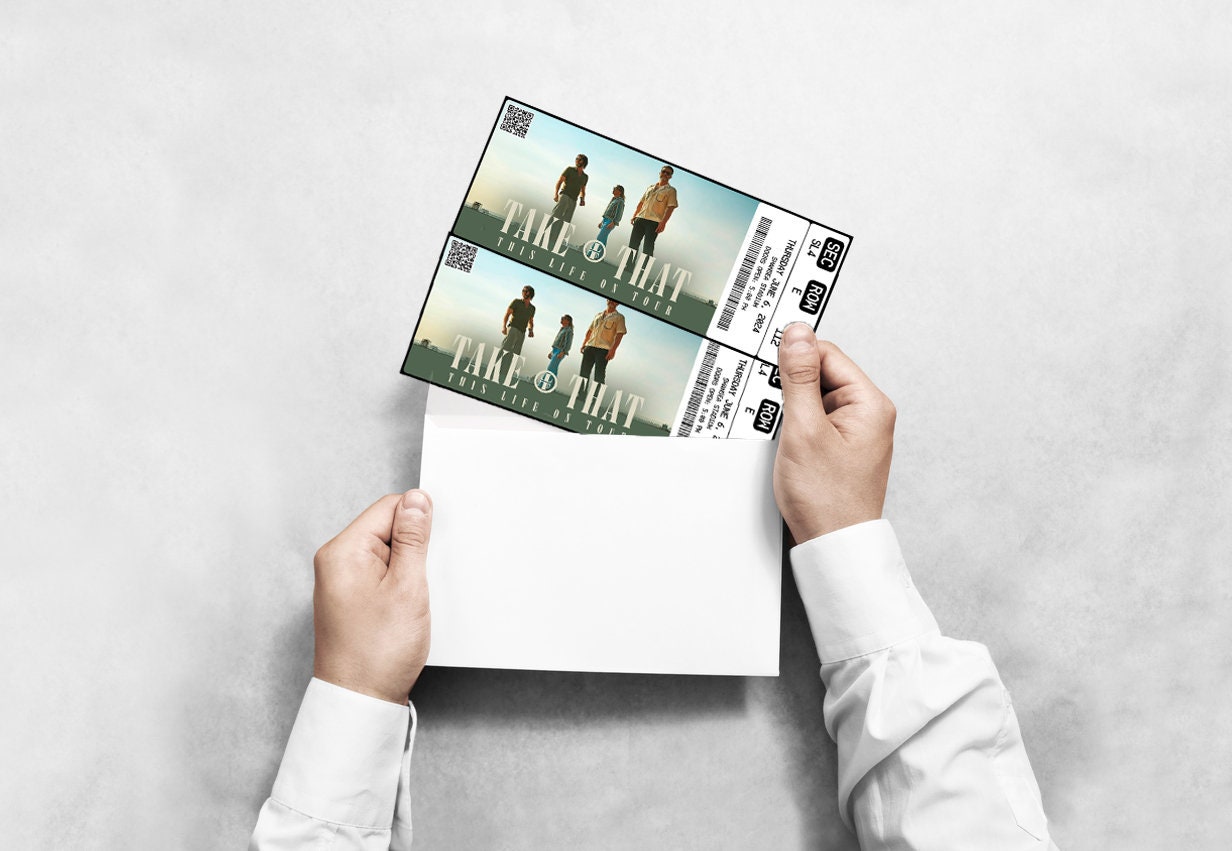Printable Take That Ticket This Life on Tour 2024 Music - Etsy