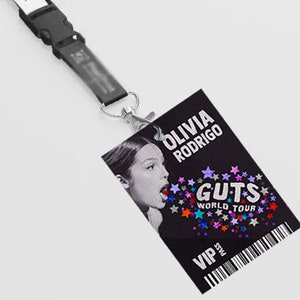 Olivia Rodrigo Guts World Tour 2024 Lanyard Card Faux VIP - Etsy Hong Kong
