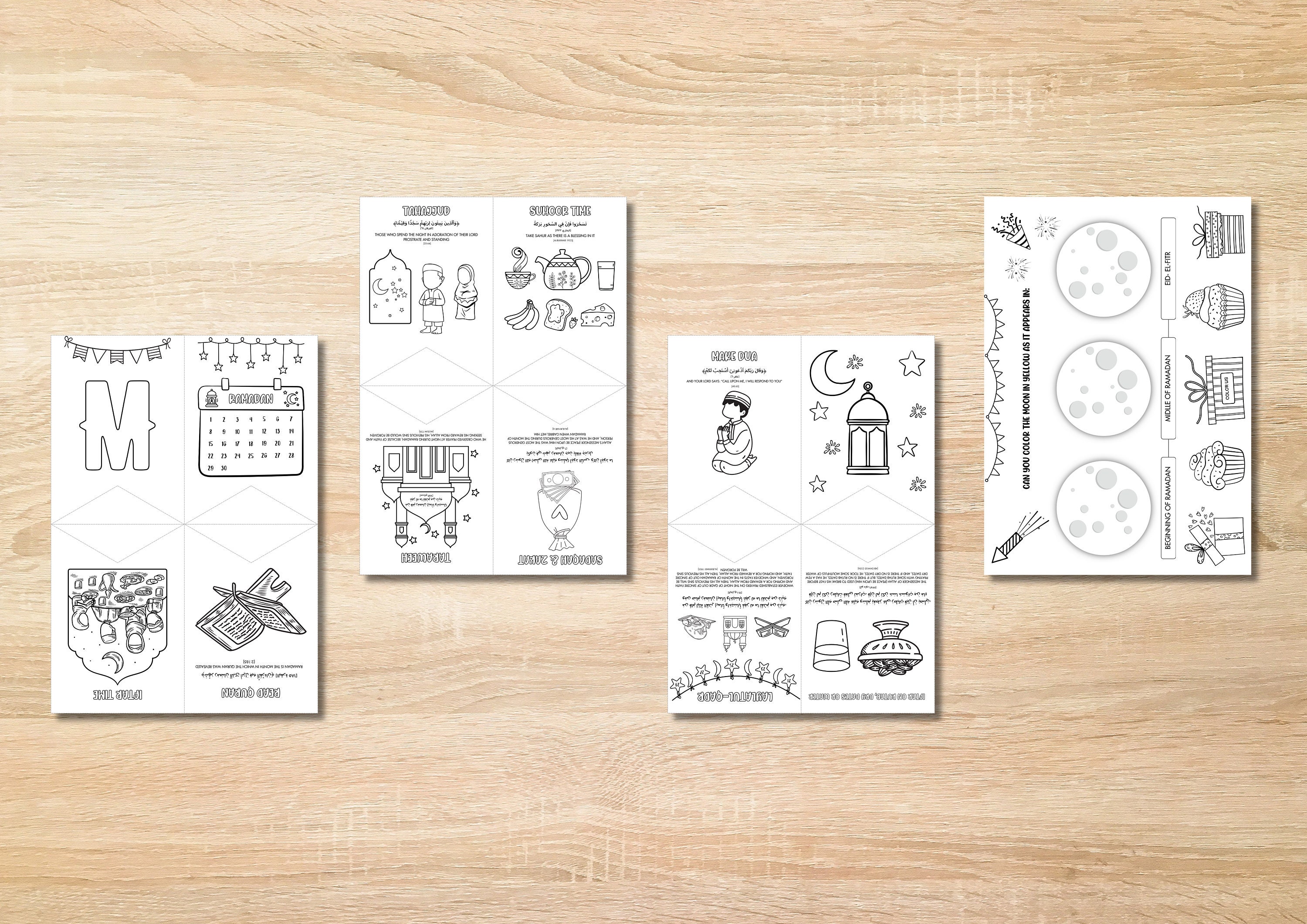 Ramadan Banner Printable, Activity and Coloring Sheets, Ramadan ...