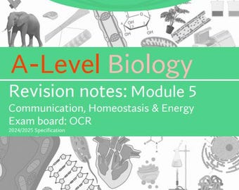 30+ Pages AS & A-level Biology OCR A Summarised Revision Notes – Year 1 ...