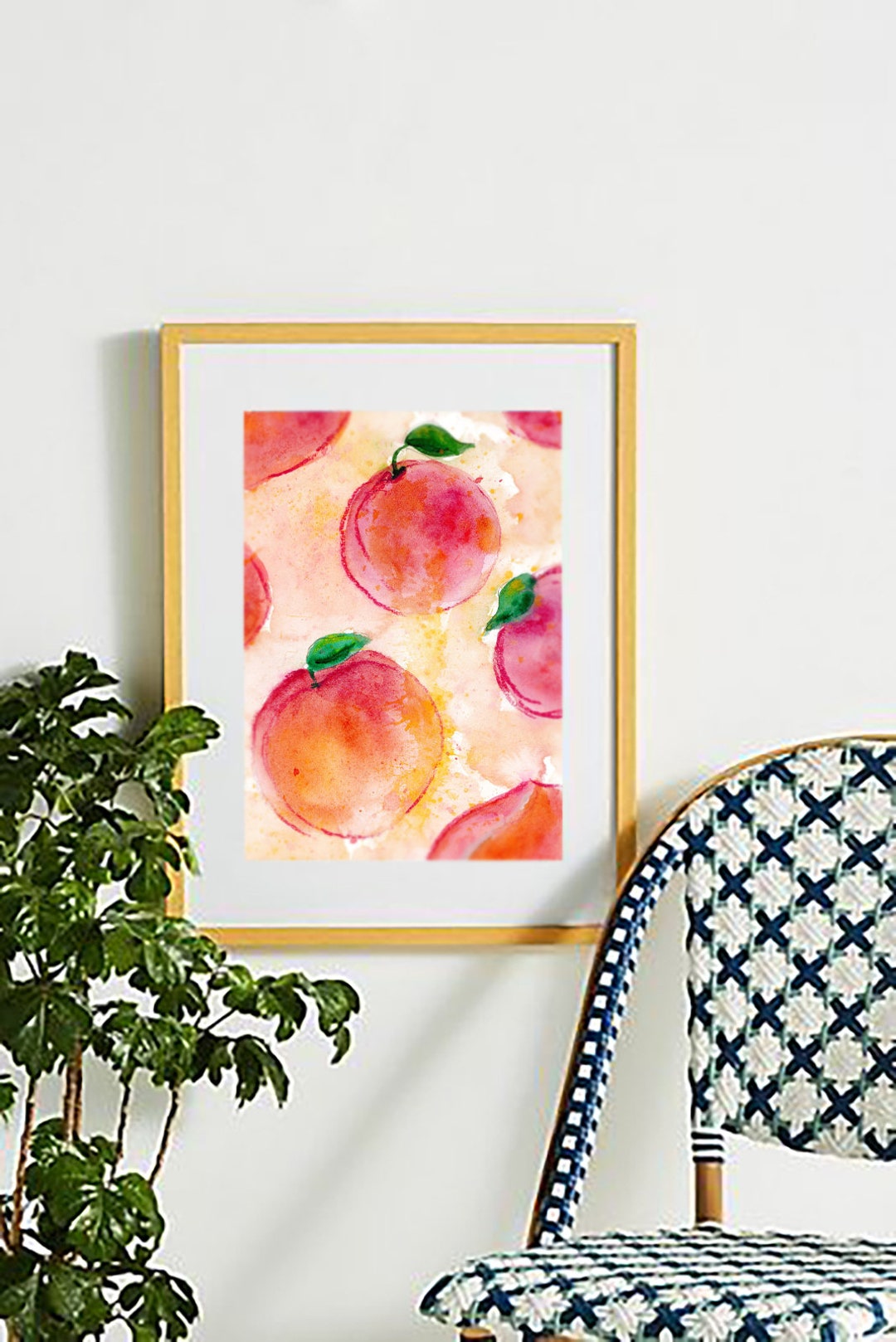 Peach Watercolor, Print - Etsy