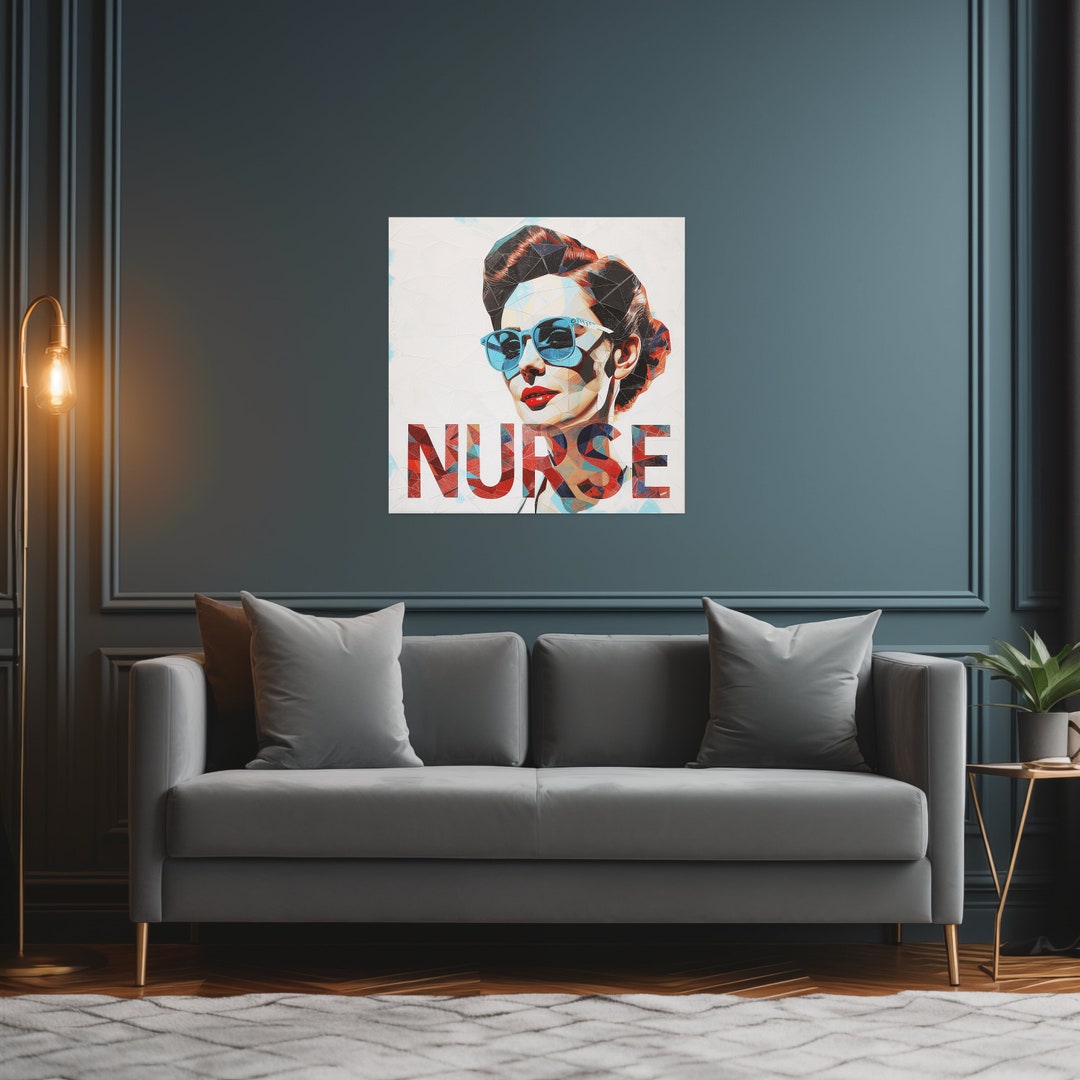 Retro Wall Poster, Nurse Wall Art, Nurse Poster Print, Wall Art Nurse ...