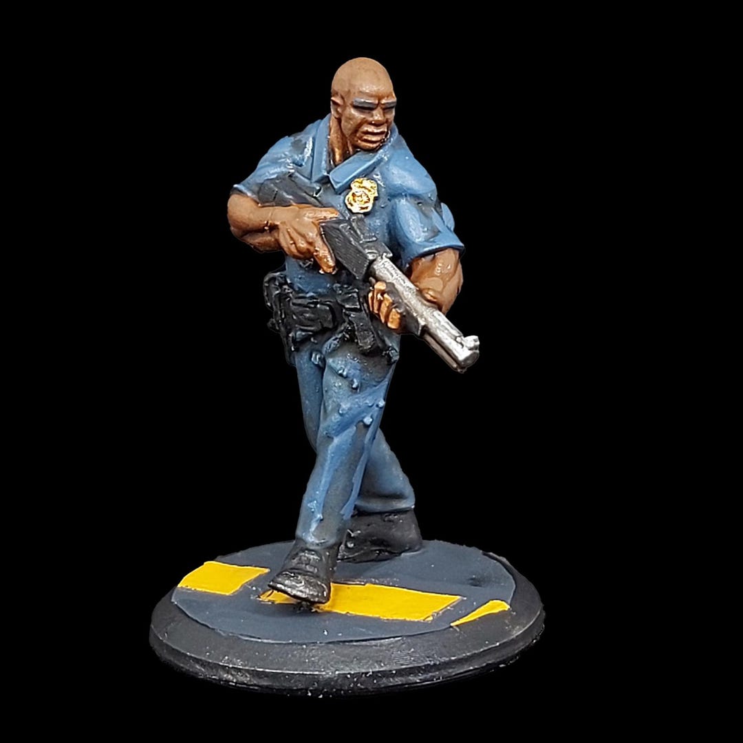 The Ken Cop Miniature | 3D Printed RPG & Board Game Figures Zombicide ...