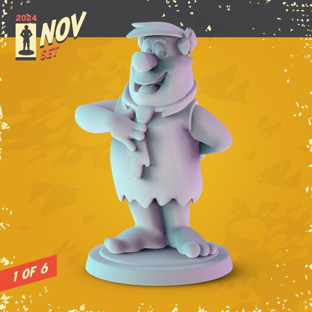 Prehistoric Family Miniatures Set - 32mm Scale | 3D Printed Resin ...