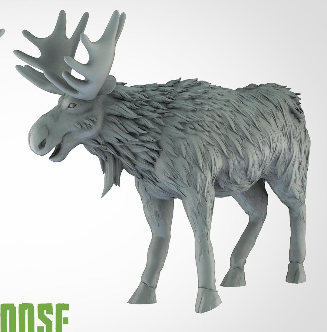 Moose Forest Miniature, Diorama, Dungeons and Dragons, Forest, Farm ...