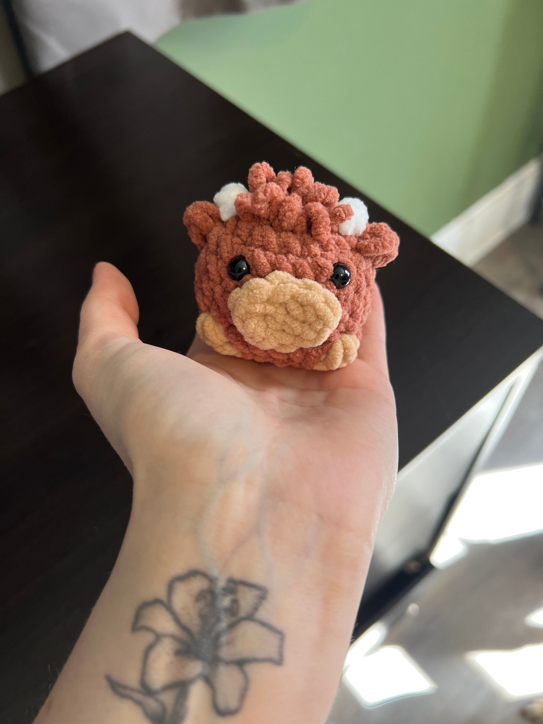 Pocket Cow / Crochet Highland Cow Mini Plushie - Etsy