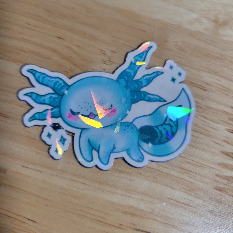 Axolotl Sticker Decals Waterproof 5 Pack - Etsy