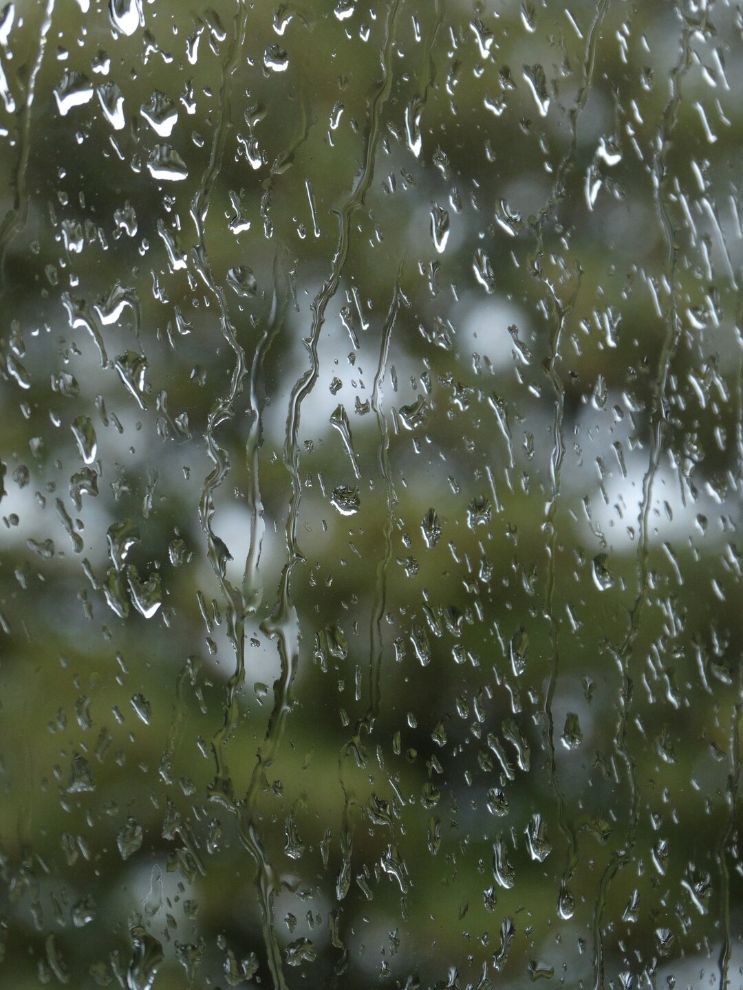 Raindrops on Glass - Rain Background Nature Digital Photo Print ...
