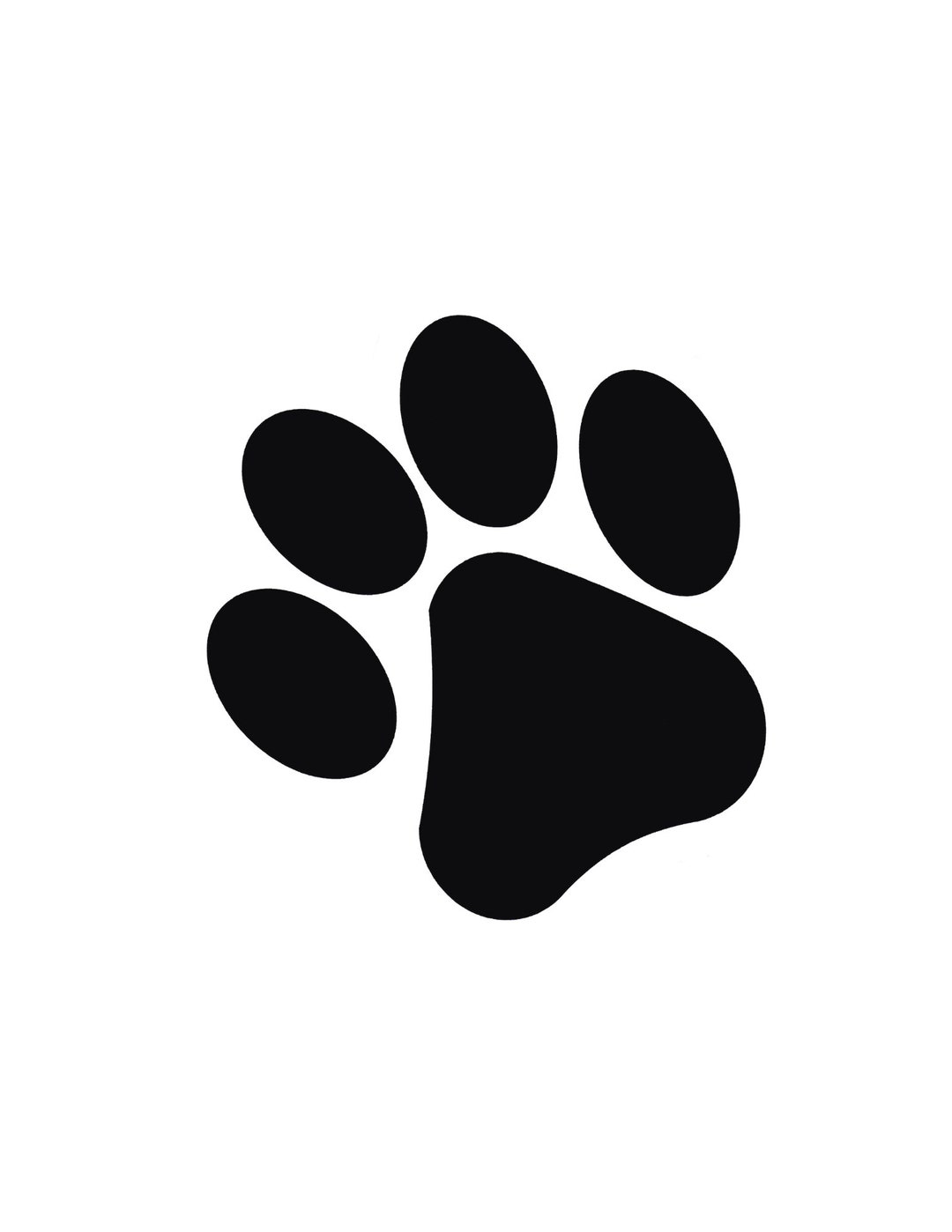 Digital Download Paw Print Pdf, Png, Svg - Etsy