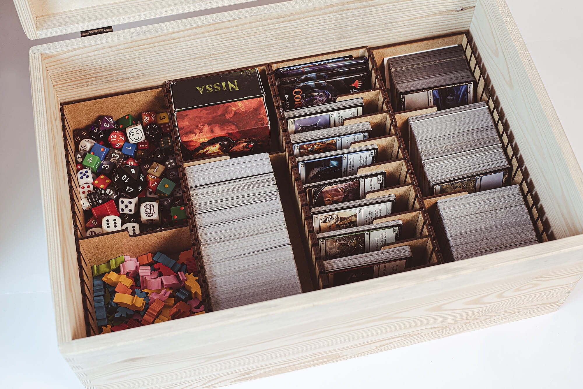 Wooden Cards Storage Box "pure" - Etsy