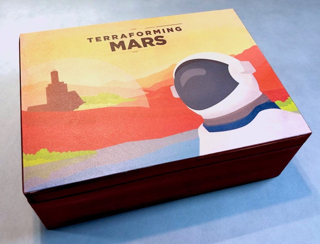 Terraforming Mars Boardgame Wooden Storage Box - Etsy