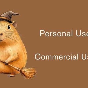 Halloween Capybara Clipart, Cute Capybara Clipart, Halloween Animal ...