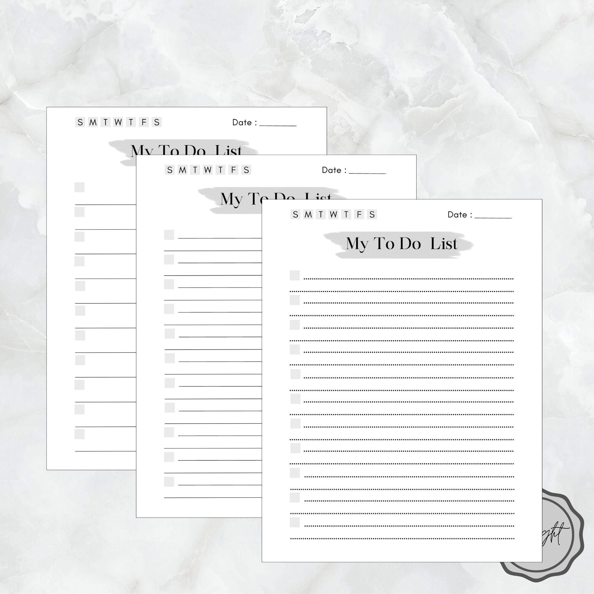 To Do List Printable to Do List Fillable to Do List Day Organizer to Do ...